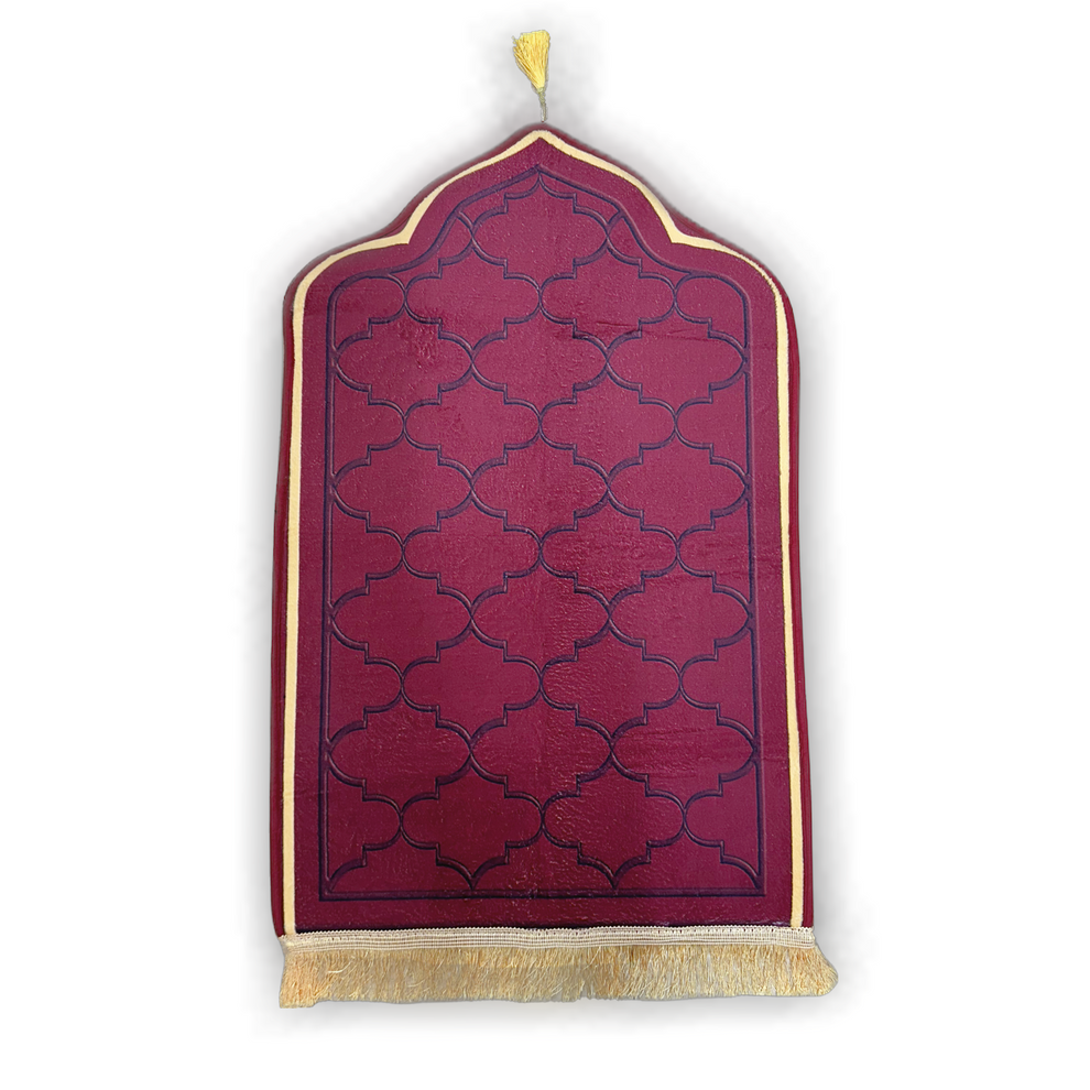 Thick prayer mat with tassels – Madina Islamic Bookstore